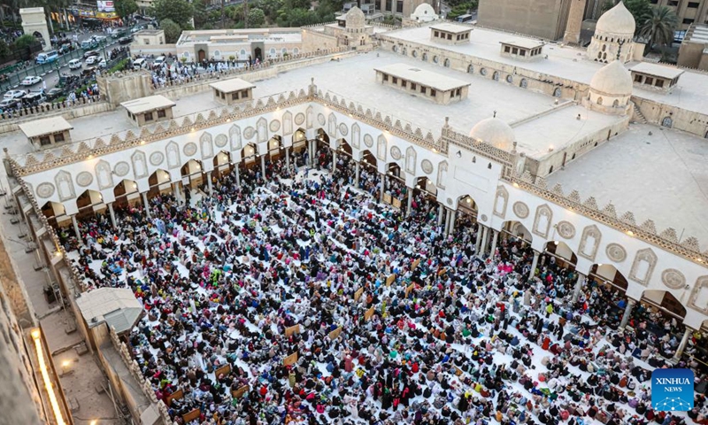 People gather for Eid al-Adha prayer in Cairo, Egypt - Global Times