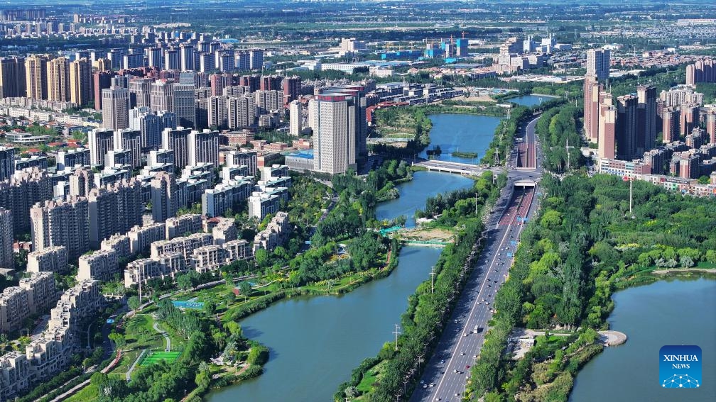 Aerial view of Yinchuan, NW China's Ningxia - Global Times