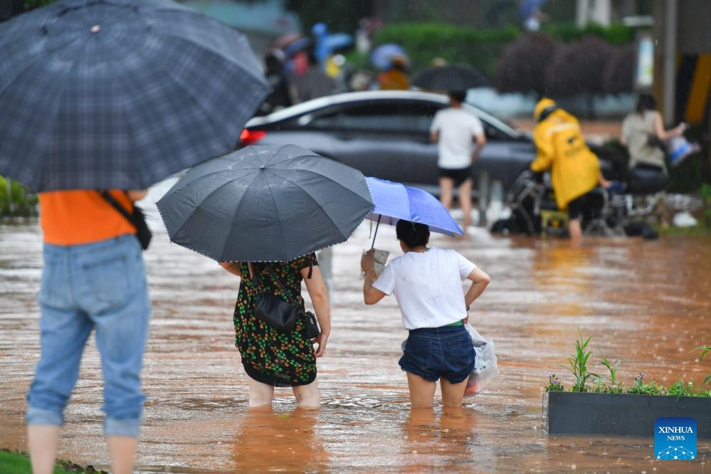 Heavy rainfall hits parts of China - Global Times
