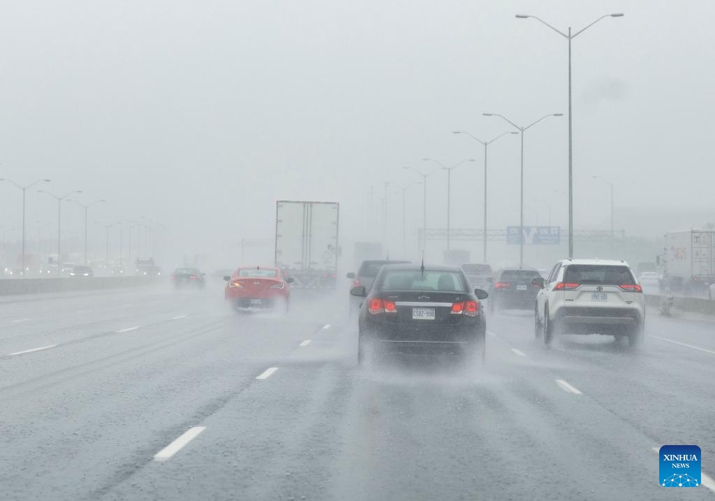 Heavy rain hits Toronto, Canada - Global Times
