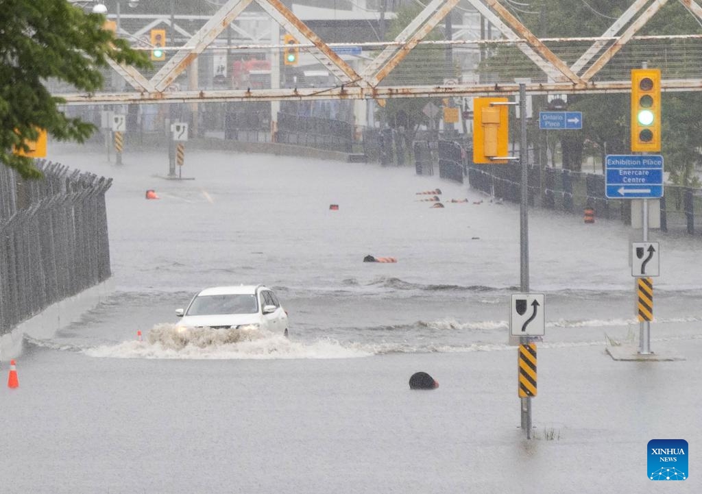Heavy rain hits Toronto, Canada - Global Times