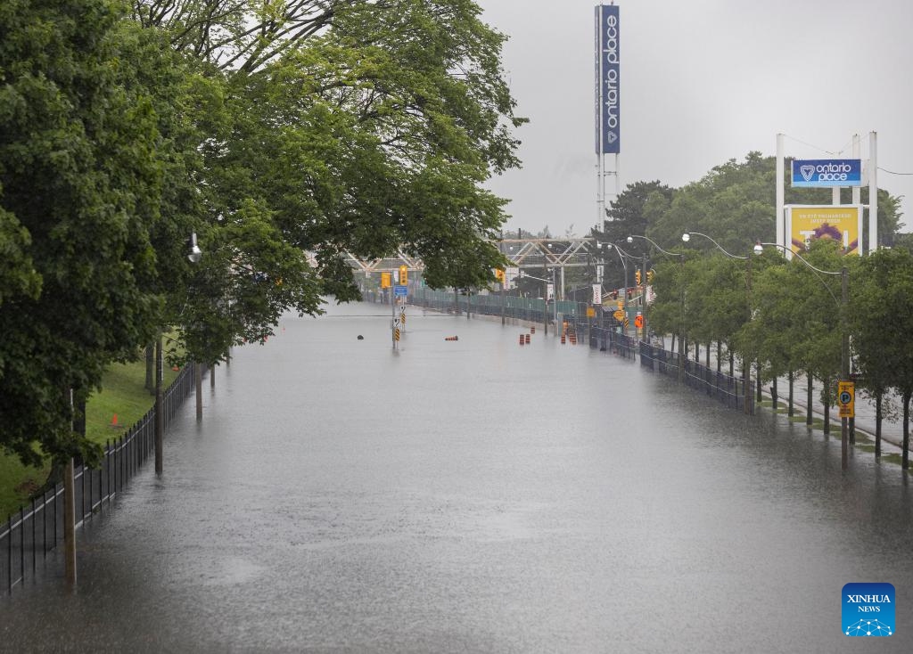 Heavy rain hits Toronto, Canada - Global Times