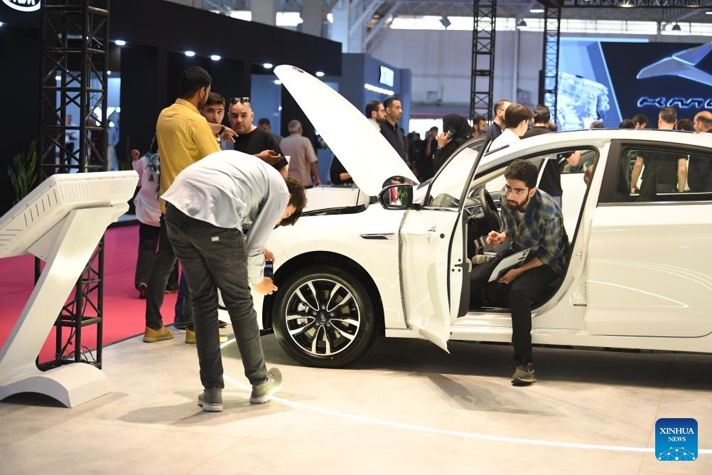 People visit automotive industry exhibition in Tehran, Iran - Global Times