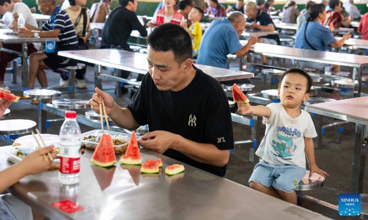 Relocation site after heavy rainstorms in Hunan - Global Times