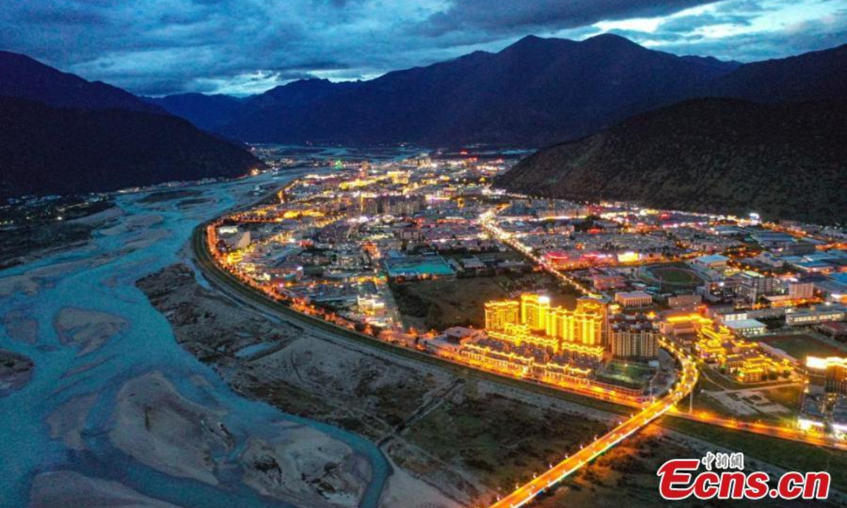 Picturesque night scenery of Nyingchi in Xizang - Global Times