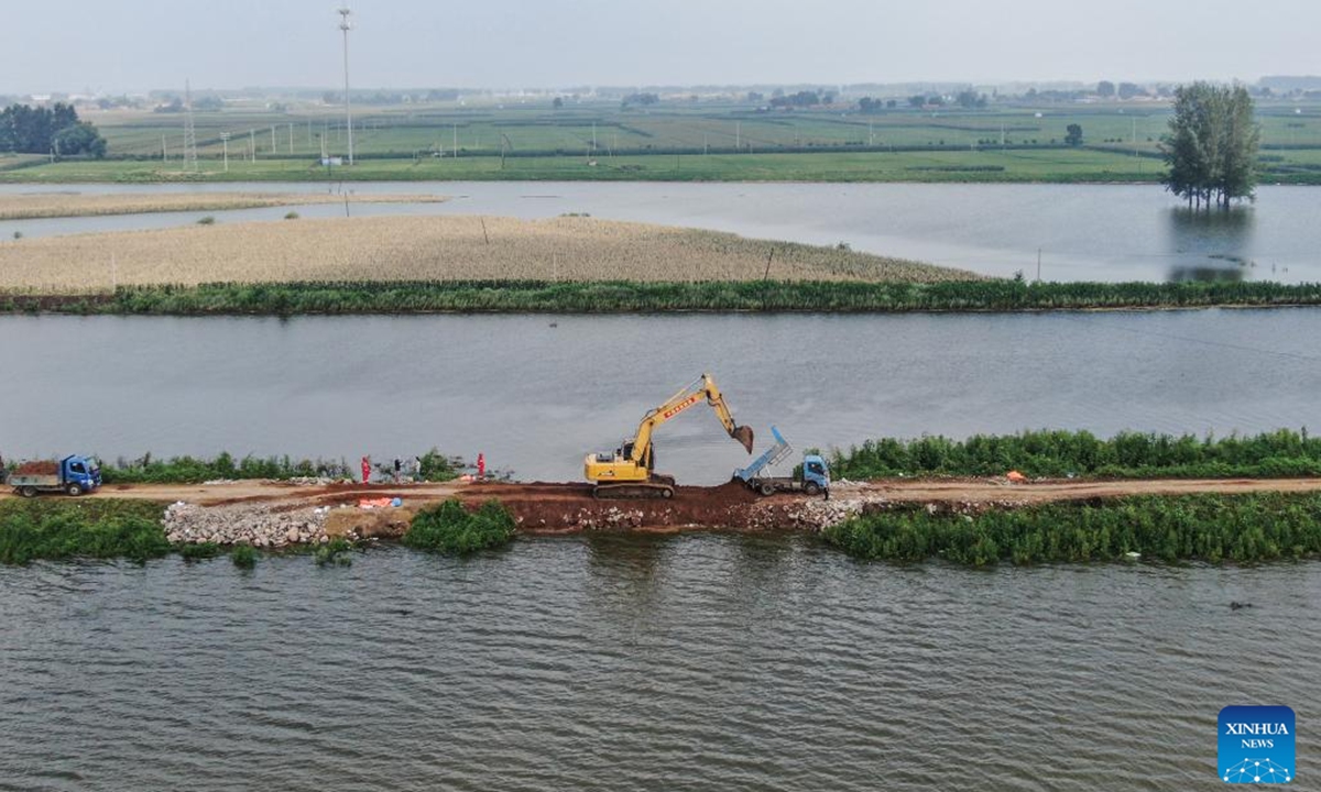 Dike breach sealed in China's Liaoning - Global Times