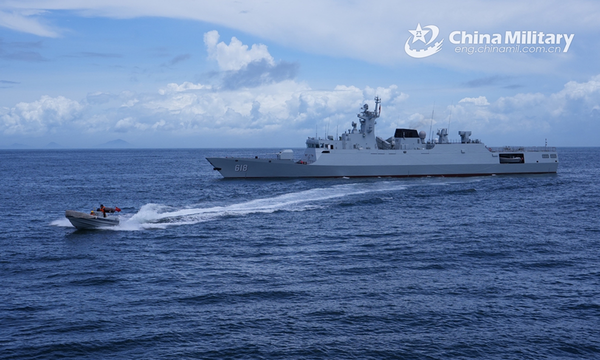 Type 056A corvette conducts visit, board, search and seizure operation - Global Times
