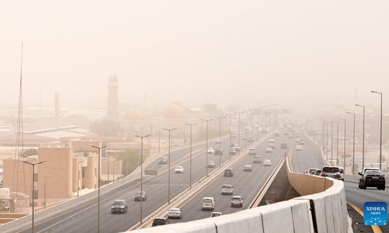 View of buildings in strong dust storm in Kuwait City - Global Times