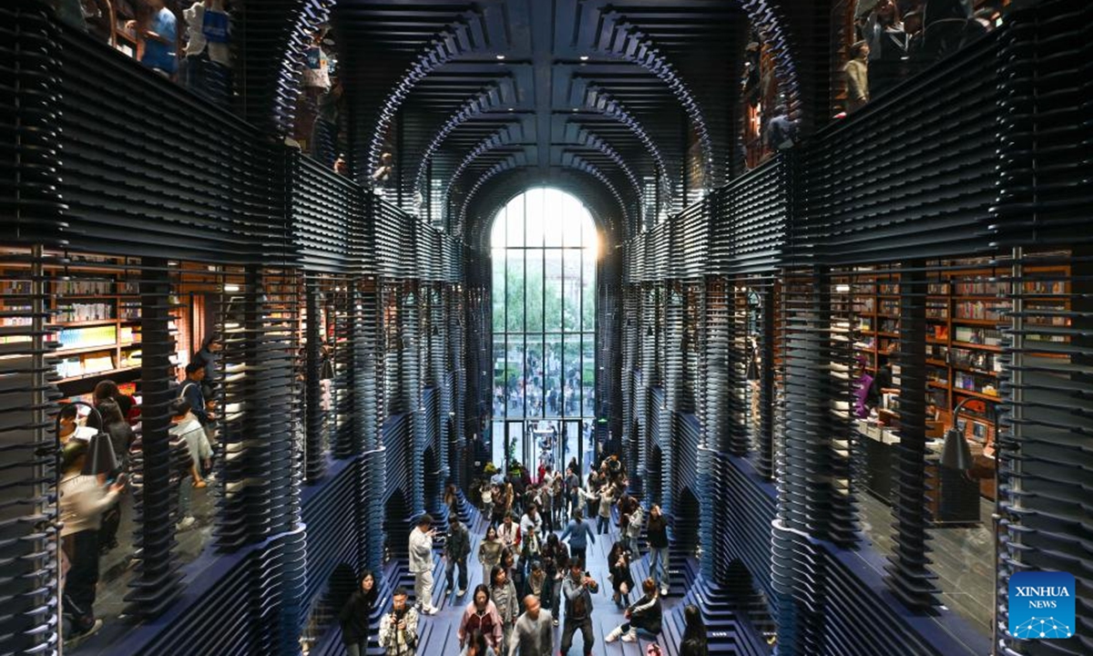 Zhongshuge Bookstore in Tianjin, N China - Global Times