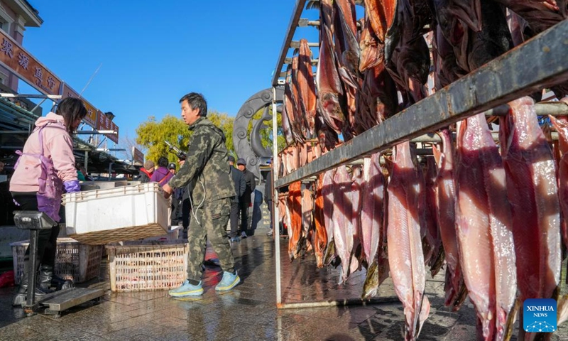 Dongji fish market in Fuyuan City, NE China's Heilongjiang - Global Times