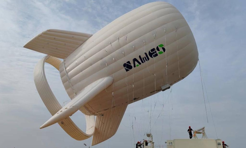 China's self-developed airship harvests wind power at record height ...