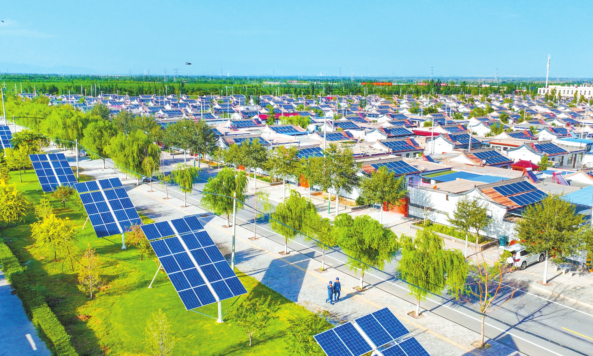 lluminate roof of 'Beautiful China': Solar-powered rooftops transform ...