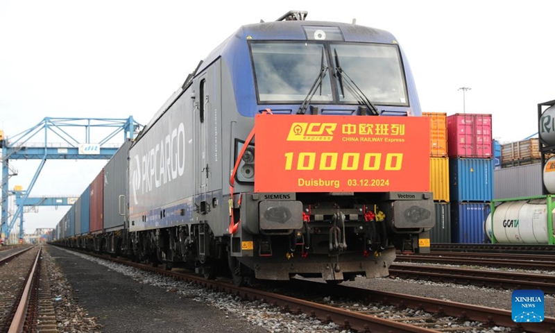 China-Europe freight train service hits milestone as 100,000th train ...