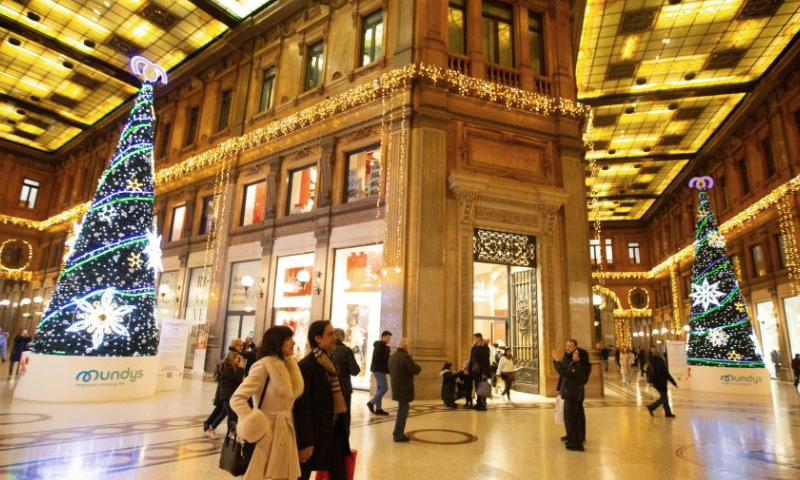 Festive decorations seen in Rome - Global Times