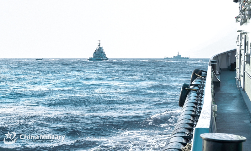 Minesweeper Changyi in maritime training - Global Times
