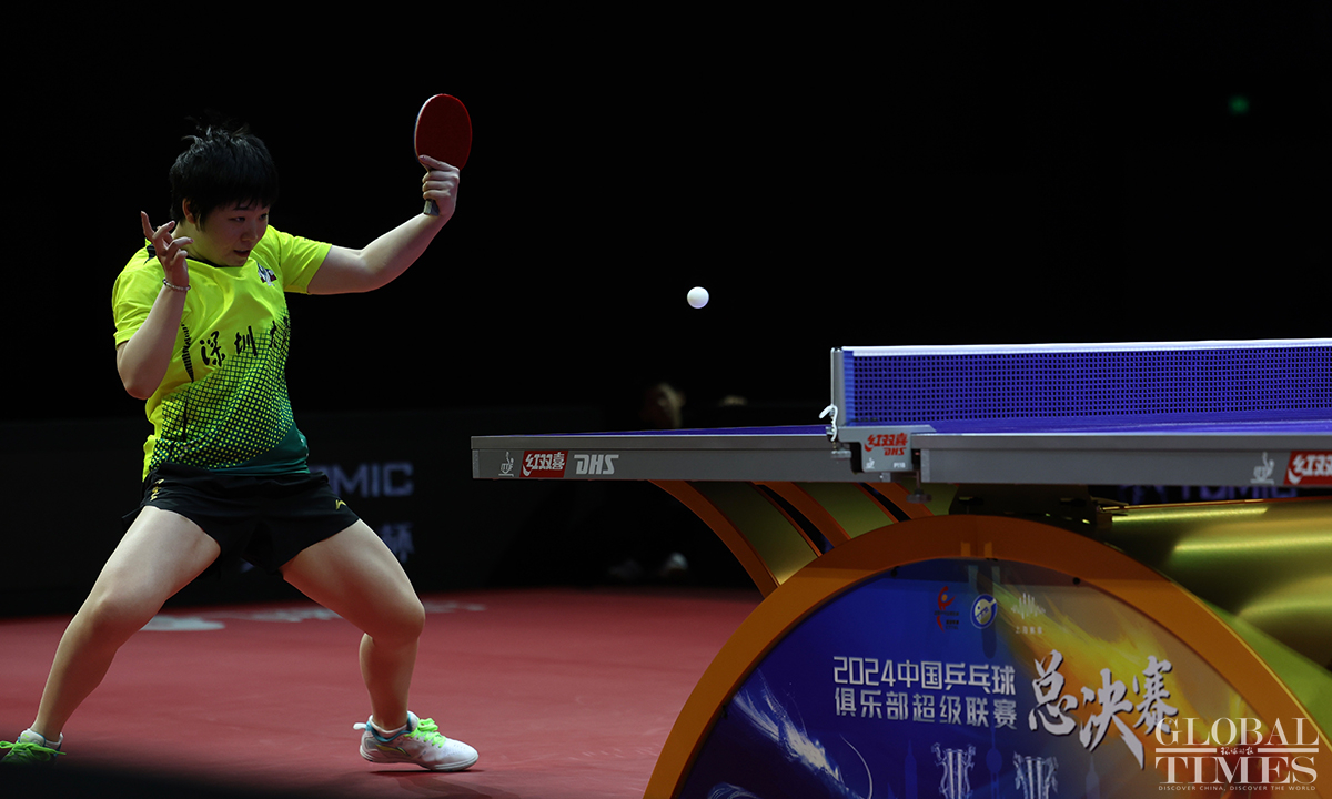 China Table Tennis Super League finals held in Shanghai - Global Times