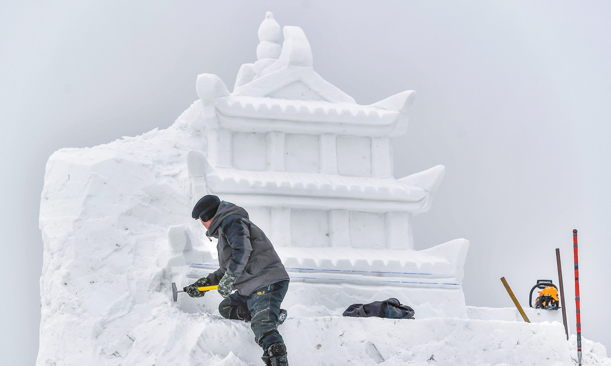 Urumqi Snow Snow Scenery In Nanshan Scenic Spot In Xinjiang