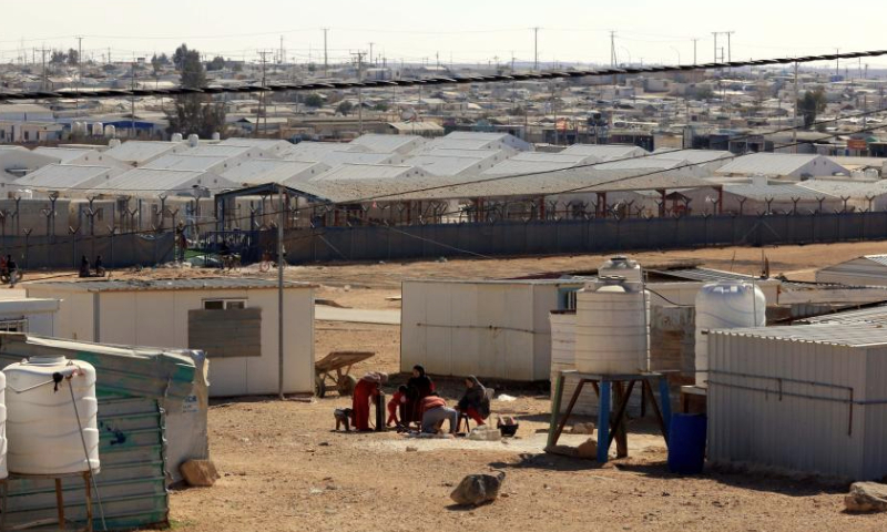 Daily life of Syrian refugees at Zaatari refugee camp in Jordan ...
