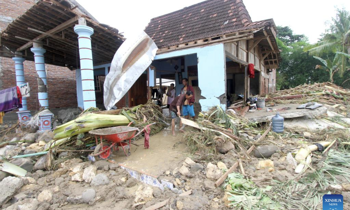 In pics: aftermath of flood in Grobogan regency of Indonesia - Global Times