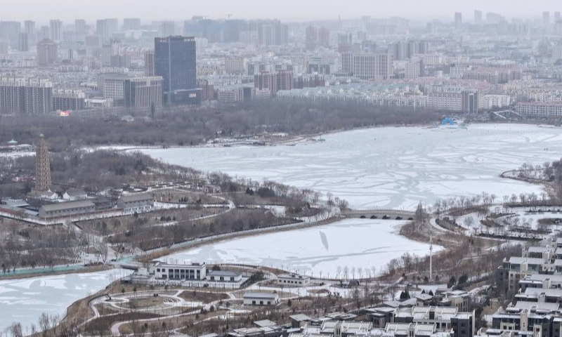 View of snow in Yinchuan, NW China - Global Times