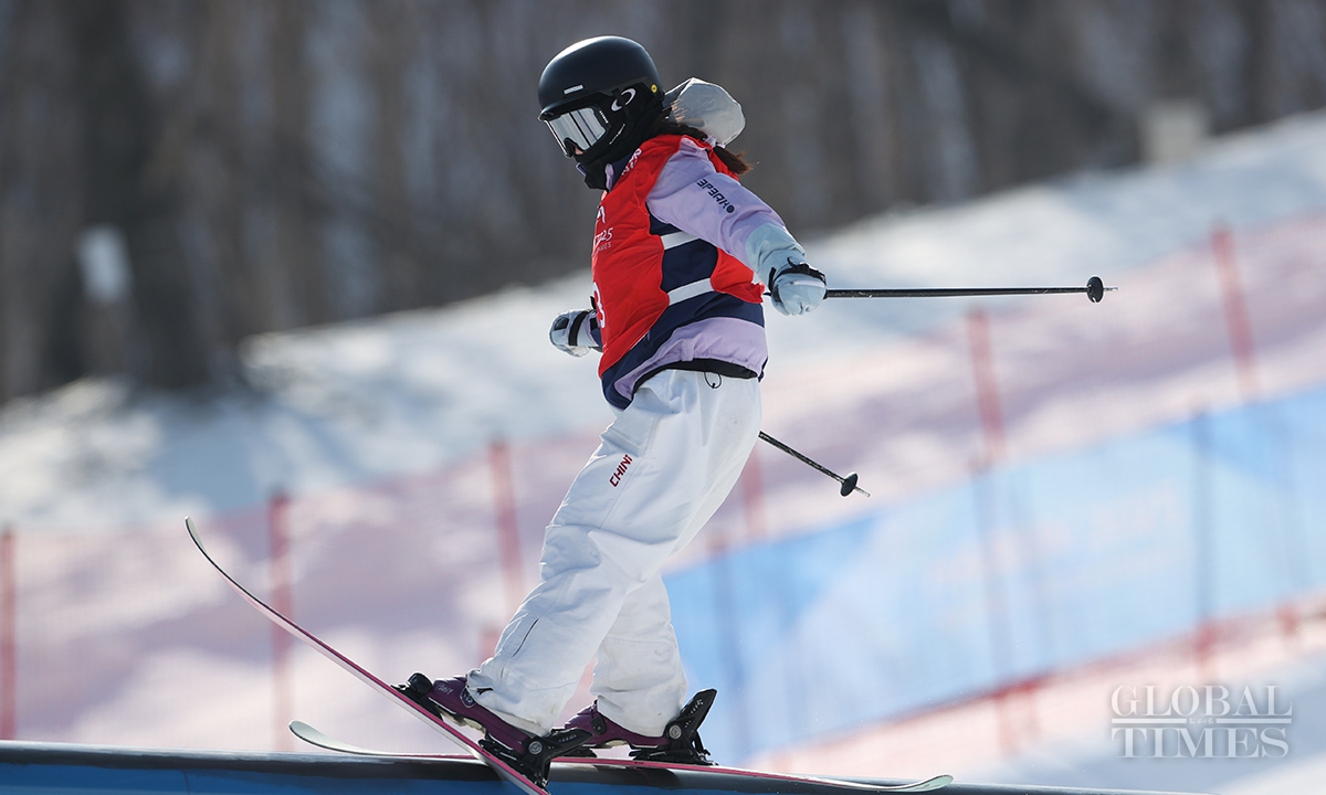 Liu Mengting claims gold in women's freestyle skiing slopestyle at ...