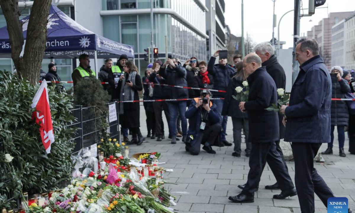 2 more deathes in Munich attack as Scholz pays tribute - Global Times