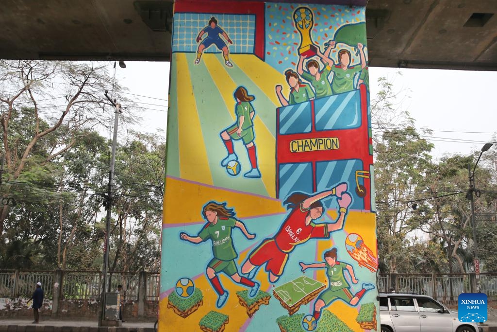 Graffiti seen in streets of Dhaka, Bangladesh - Global Times