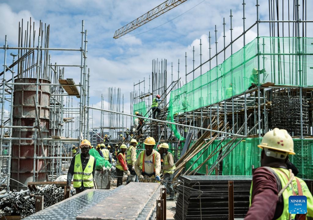 Chinese-built Talanta Sports City under construction in Nairobi, Kenya ...