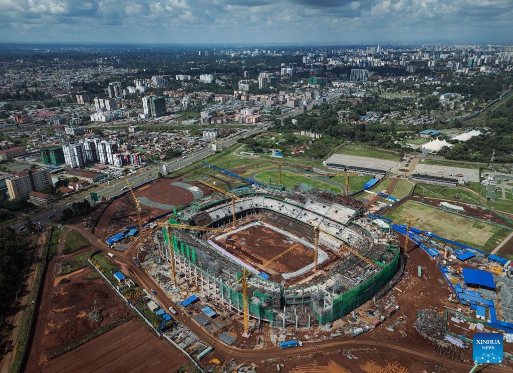 Chinese-built Talanta Sports City under construction in Nairobi, Kenya ...