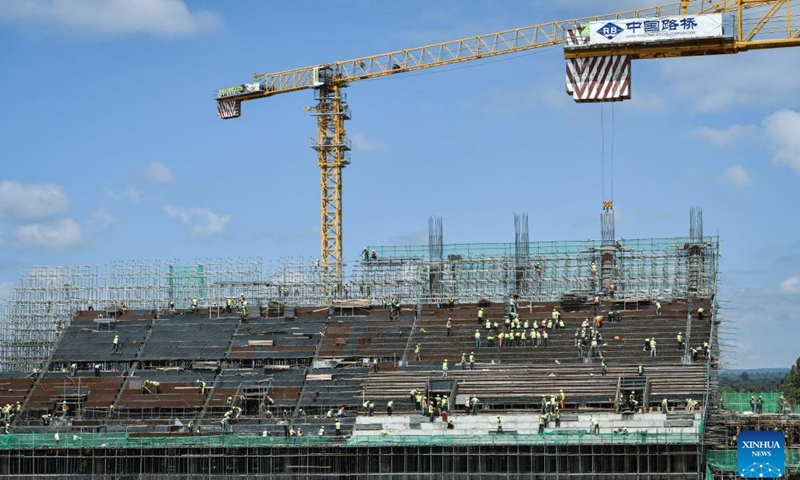 Chinese-built Talanta Sports City under construction in Nairobi, Kenya ...