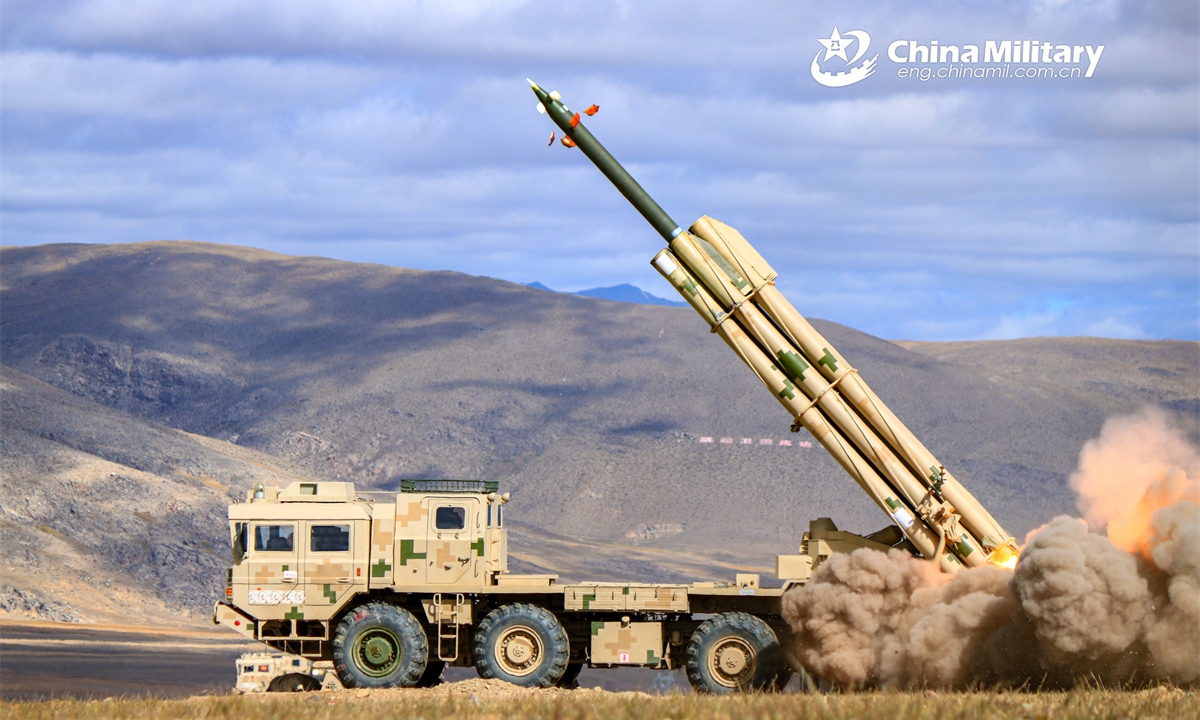 MLRS in live-fire training - Global Times