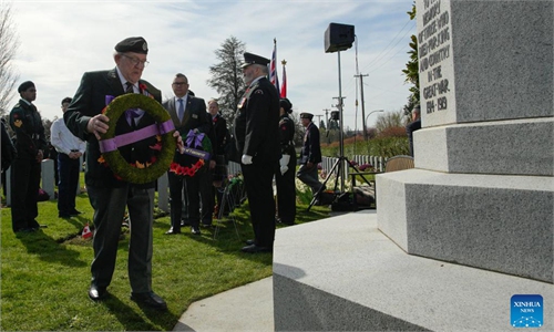 Vimy Ridge Day ceremony held in Vancouver, Canada - Global Times