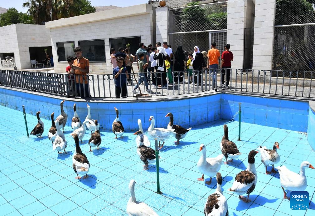 People have fun at Damascus Zoo during Eid al-Adha holiday - Global Times