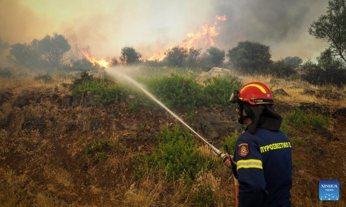 Greece requests EU assistance to combat wildfires - Global Times