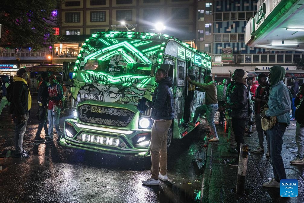 "Matatu" in Nairobi, Kenya - Global Times