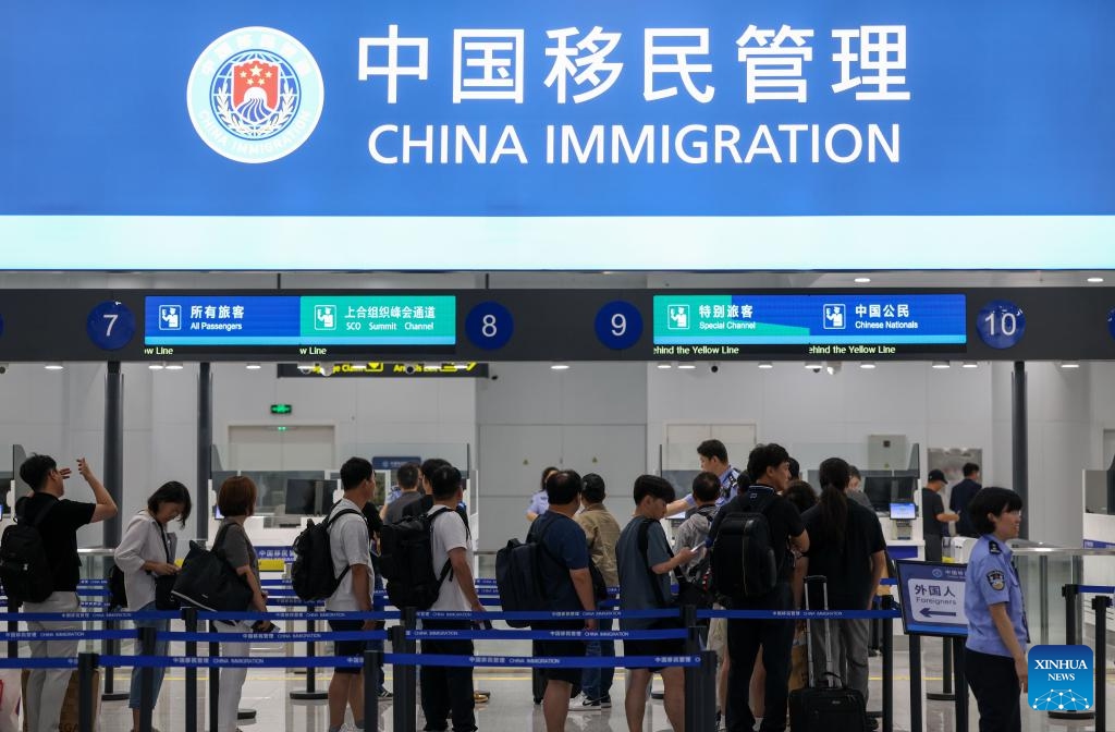 Tianjin airport unveils new immigration facility ahead of SCO Summit ...