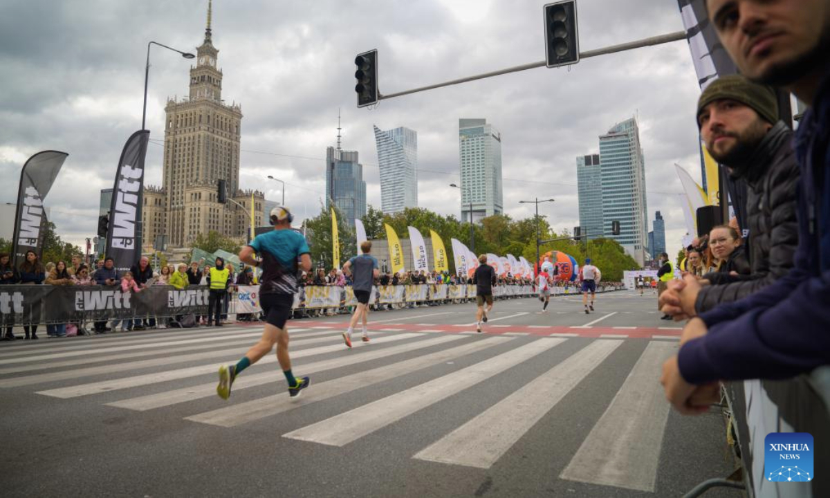 47th Warsaw Marathon held in Poland - Global Times