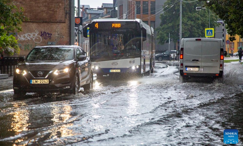 Severe thunderstorms hit Riga in Latvia - Global Times