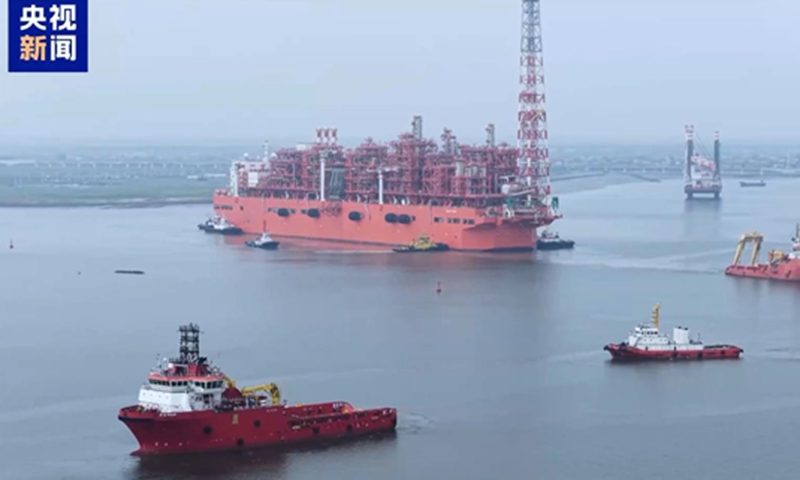 China delivers its largest domestically built floating LNG facility ...